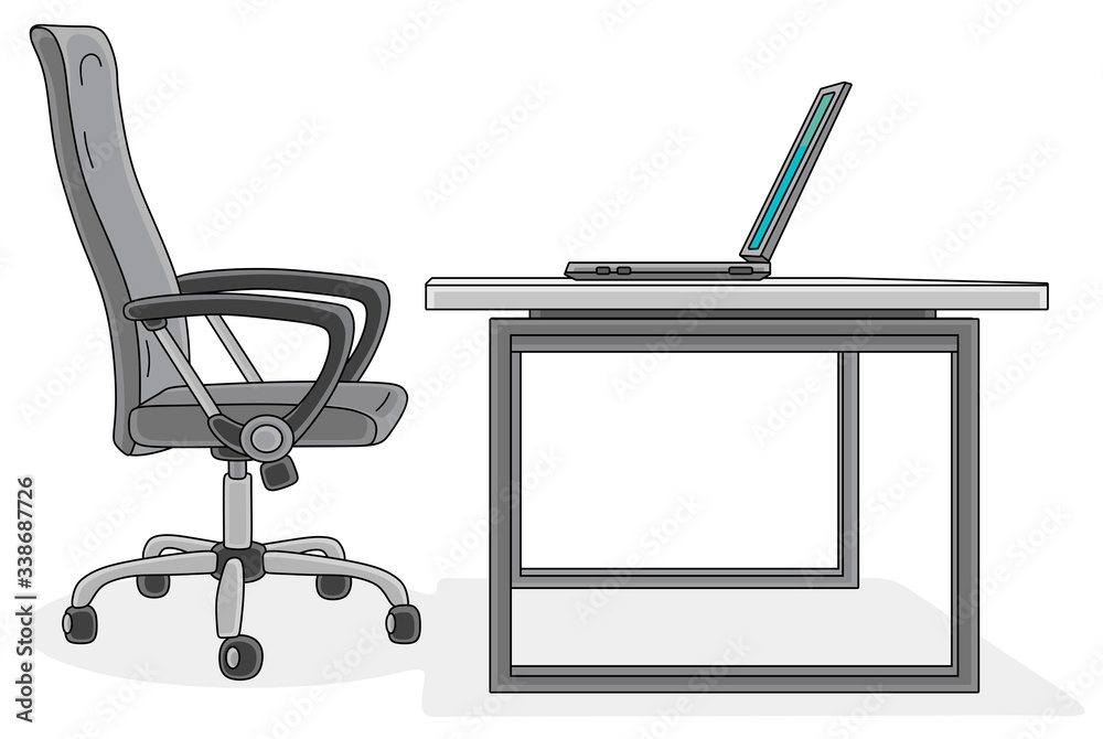 Rolling Chair Cartoon