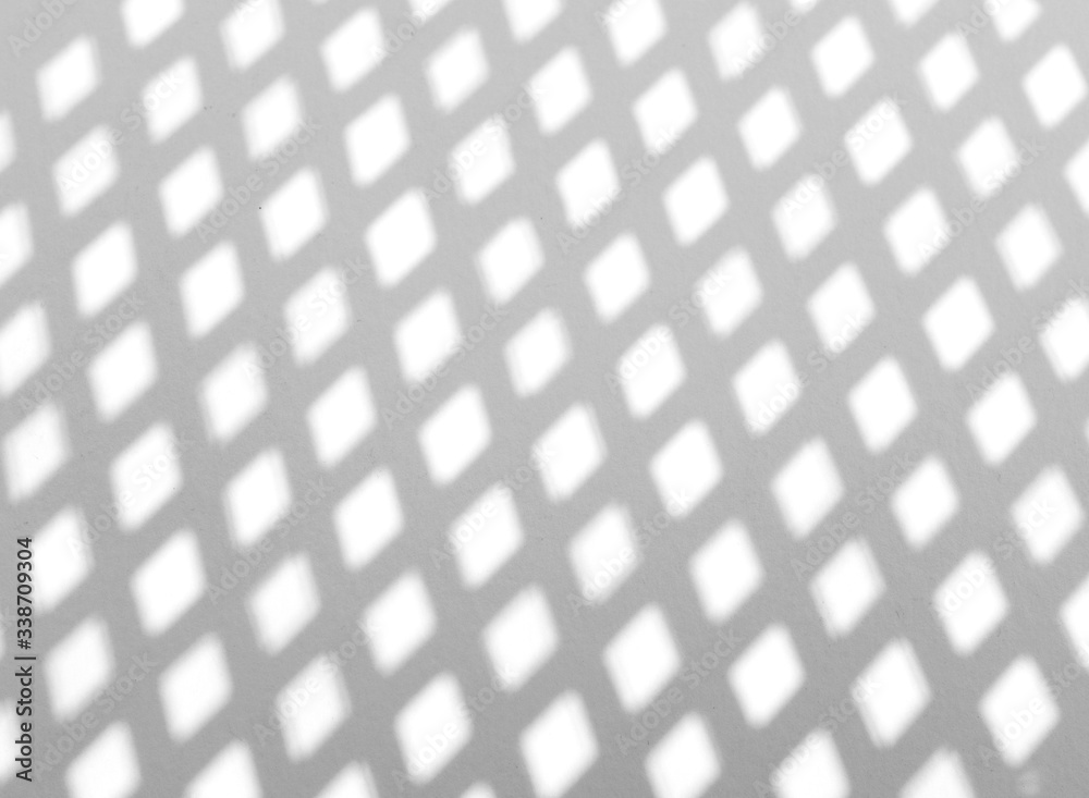 Wire mesh natural shadow overlay effect on white texture background ...