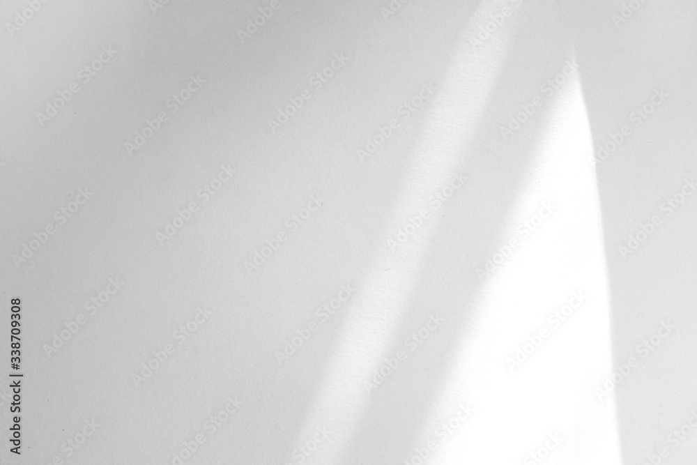 Window natural shadow overlay effect on white texture background, for ...