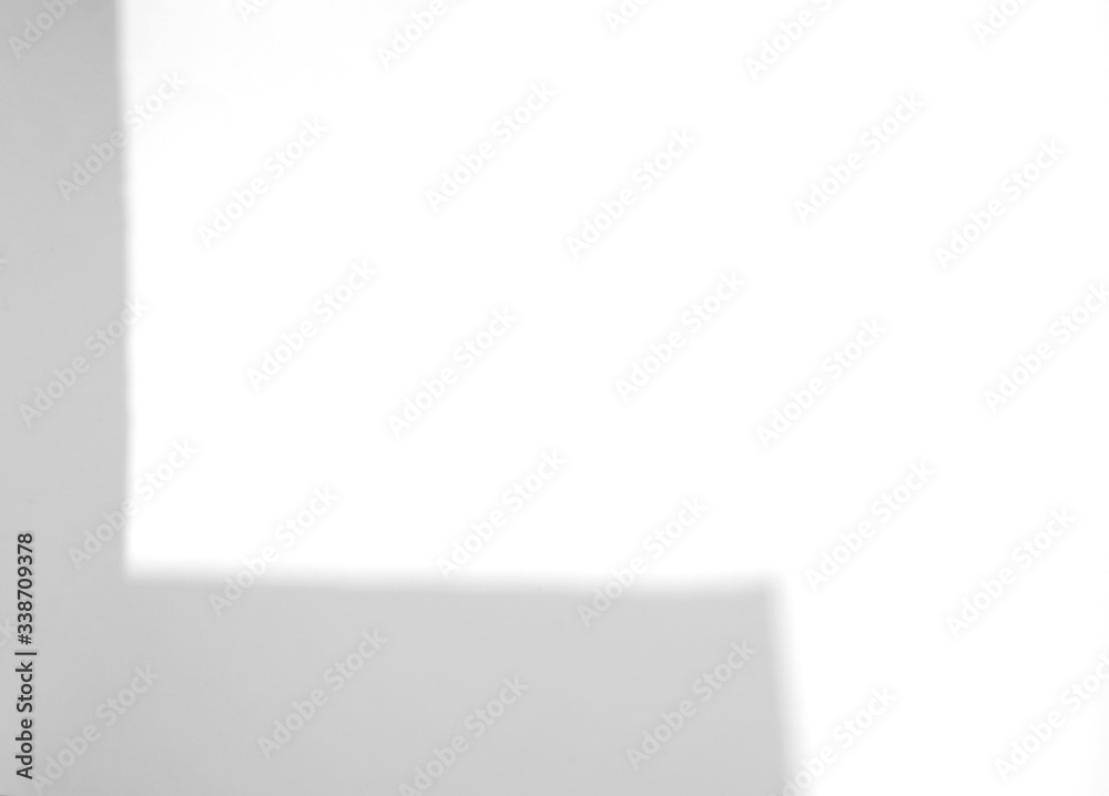 Window natural shadow overlay effect on white texture background, for ...