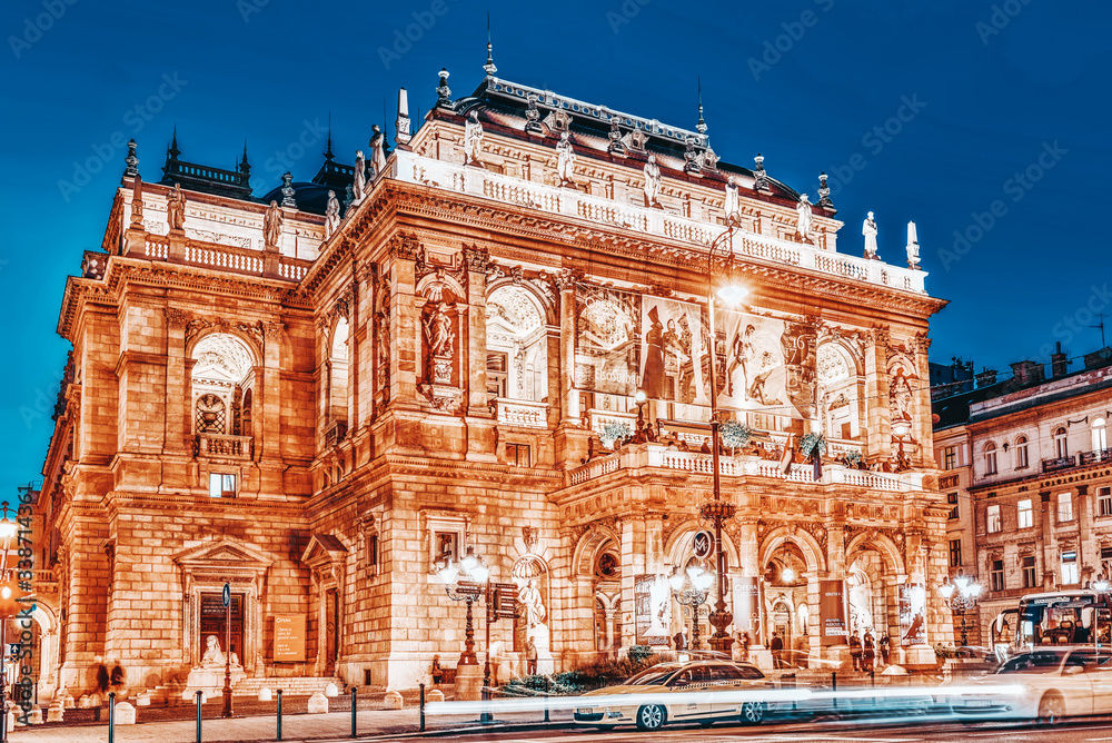 BUDAPEST, HUNGARY-MAY 05, 2016 : Hungarian State Opera House is a neo ...