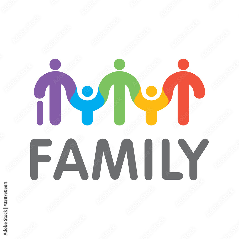 Vector Party People Logo Template Stock Vector | Adobe Stock