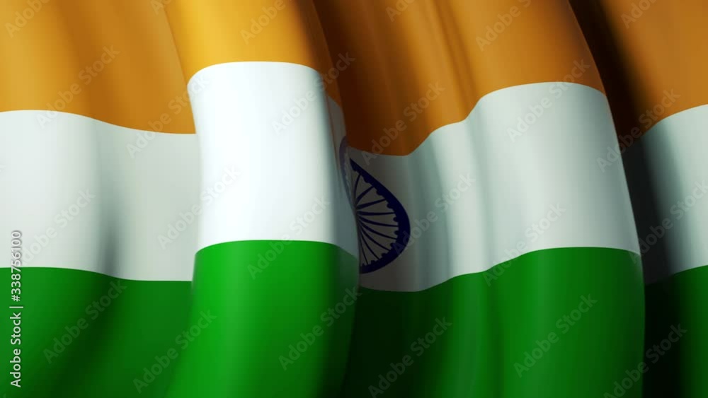 Waving india flag for banner design. India national flag waving ...