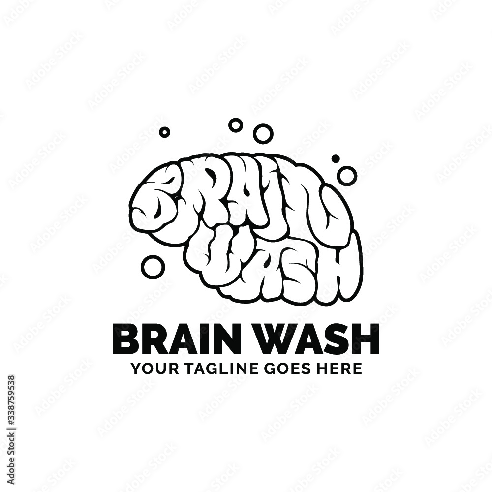 brain wash logo design inspiration, Design element for logo, poster ...