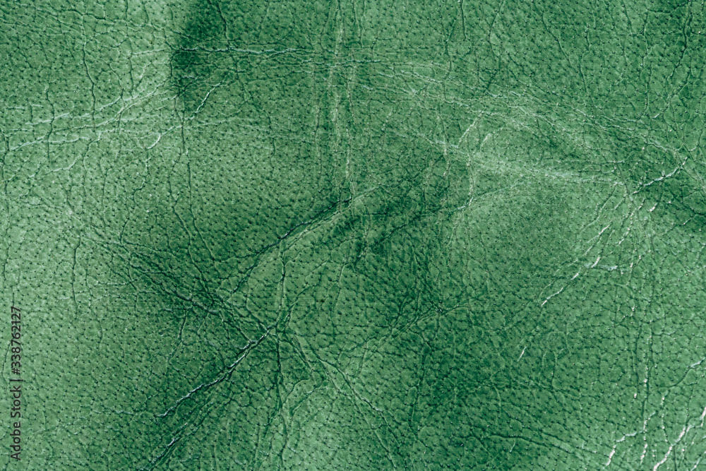 Green leather background Stock Photo | Adobe Stock