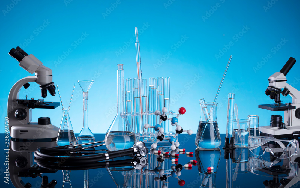 Coronavirus pandemic theme. Science research concerning fast covid ...