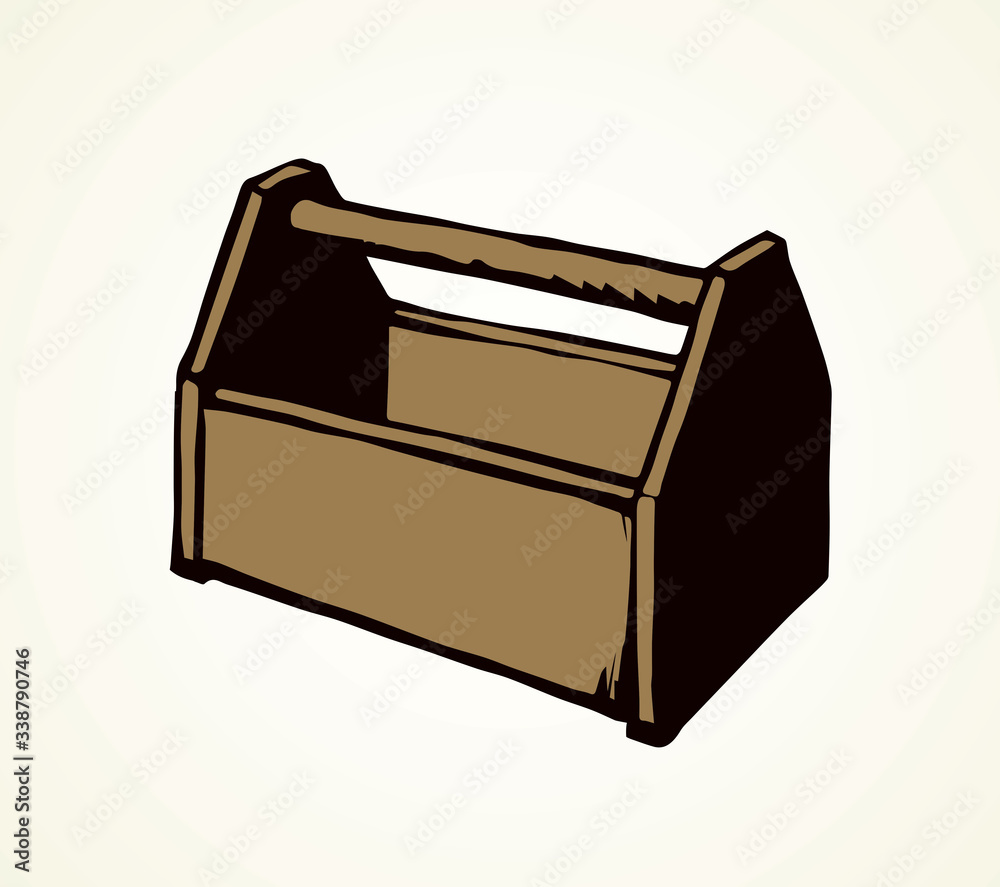 Tool box. Vector drawing Stock Vector | Adobe Stock
