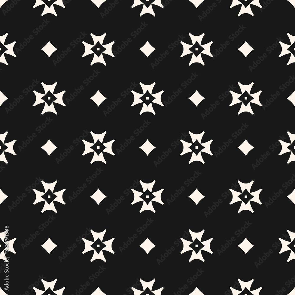 Gothic vector seamless pattern with crosses, small diamond shapes ...