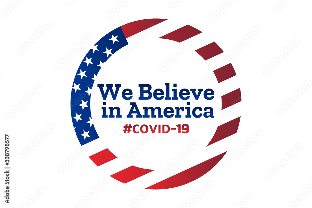 Patriotic inspirational positive quote about novel coronavirus covid-19 ...