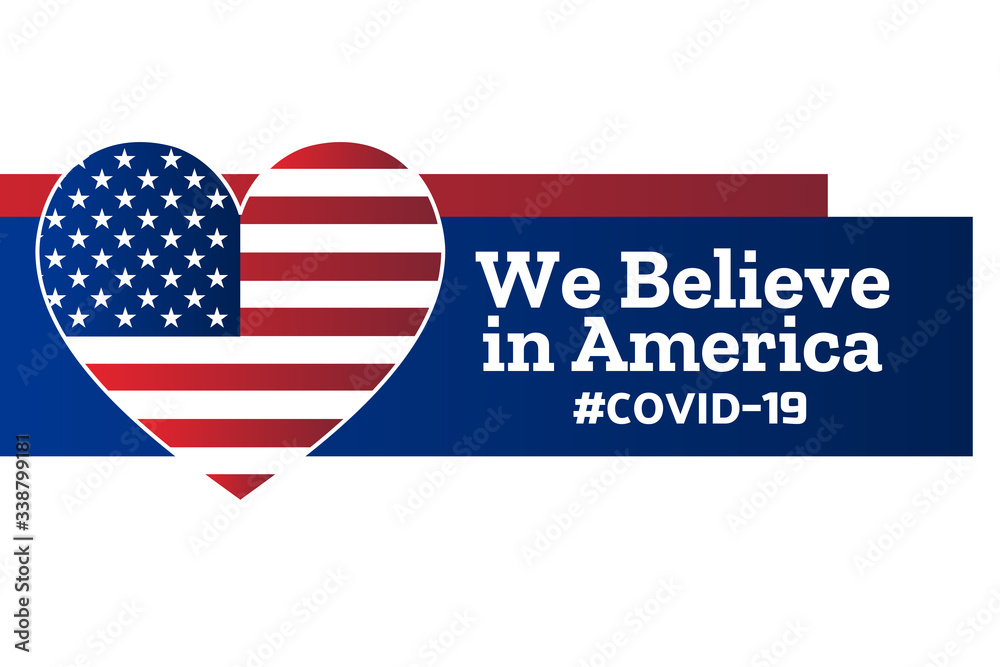 Patriotic inspirational positive quote about novel coronavirus covid-19 ...