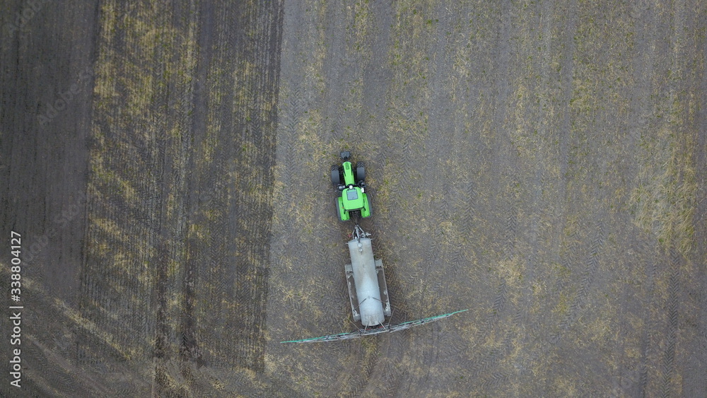 environmental problems and water pollution from agriculture: tractor ...
