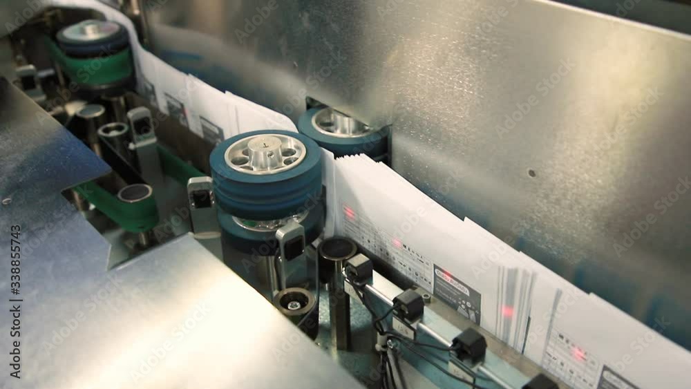 letter sorting by machine in an automated system Stock Video | Adobe Stock
