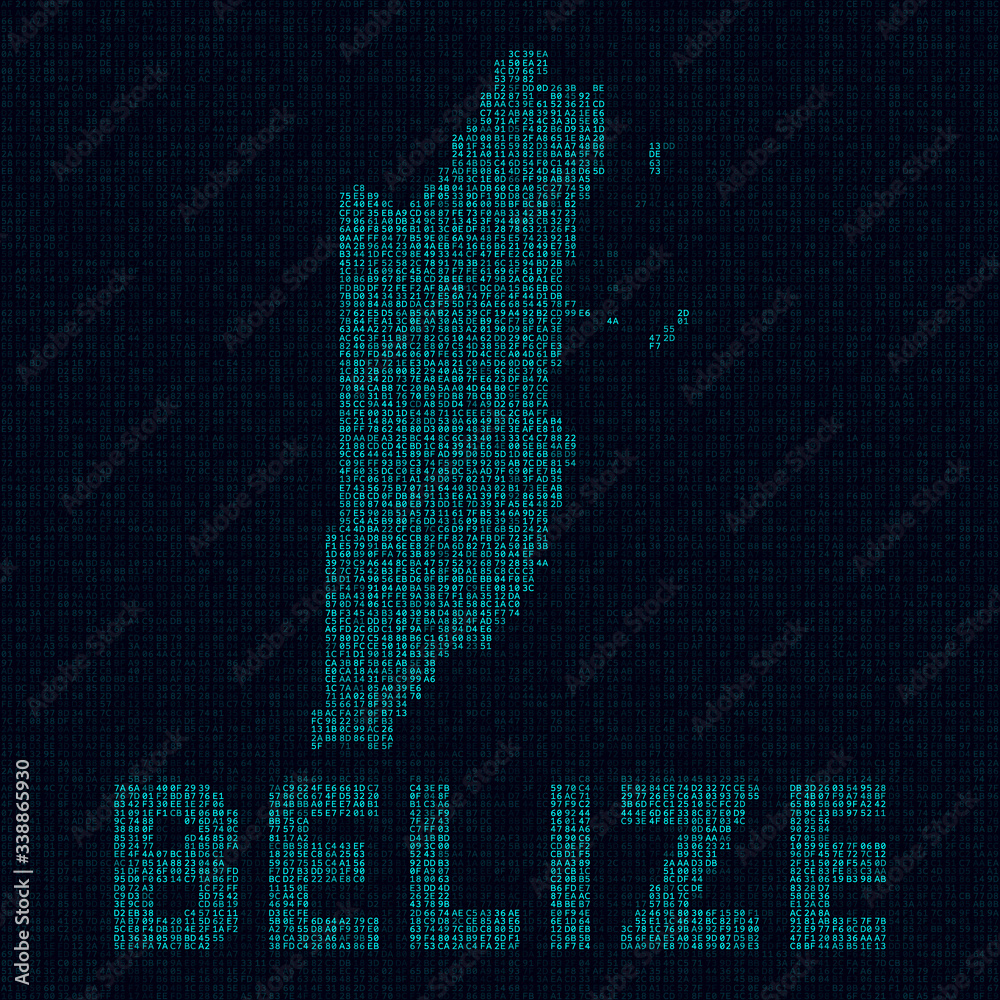 Belize tech map. Country symbol in digital style. Cyber map of Belize with country name ...
