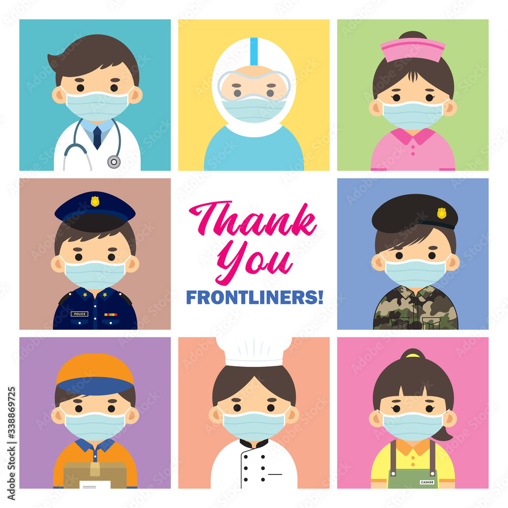 Thank you Frontliners who work for nation during coronavirus (covid-19 ...