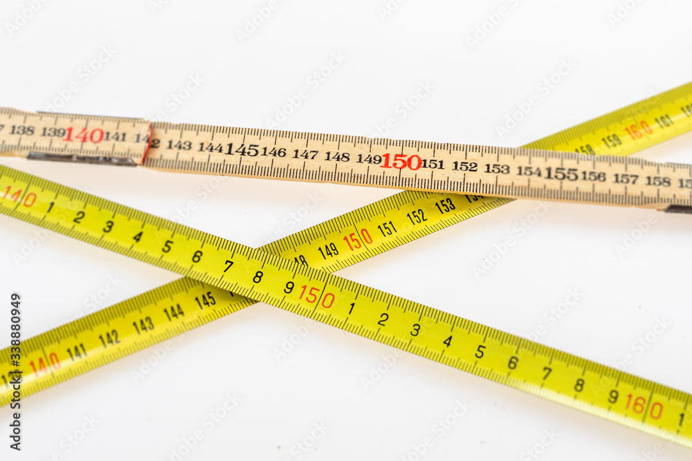 Measure meter shows 150 centimeter the recommanded social distance ...