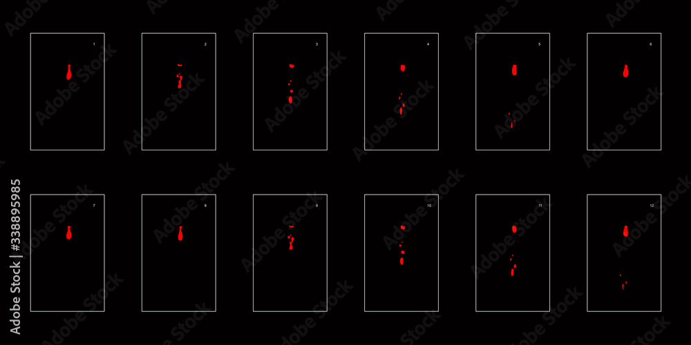 Lava or fire drop animation sprite sheet for animation. Animation for ...