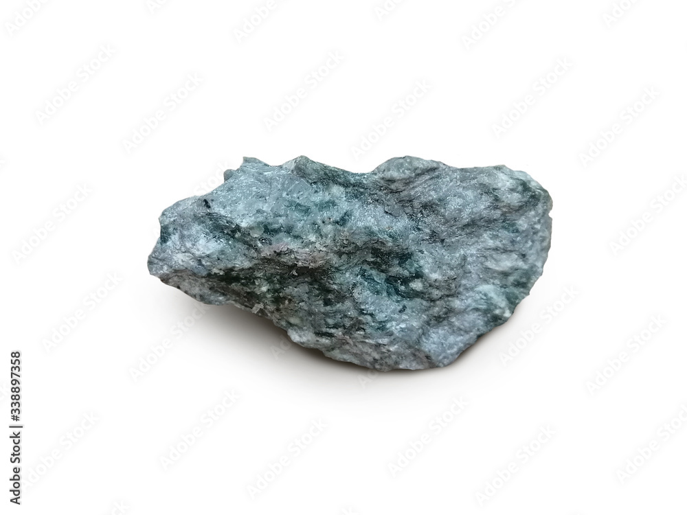 Tuff isolated on a white background. Tuff is an igneous rock that ...