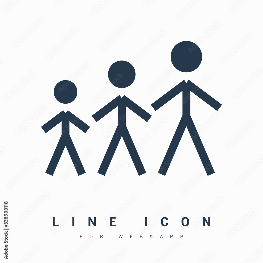 icon; vector; age; old; people; man; adult; young; baby; person ...