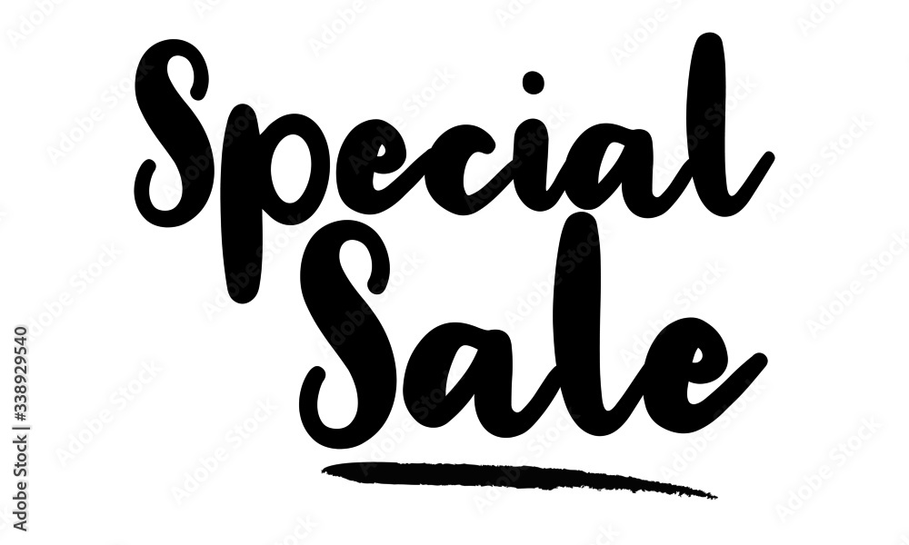 Special Sale Typography. Handwritten phrase. Inspiration graphic design ...