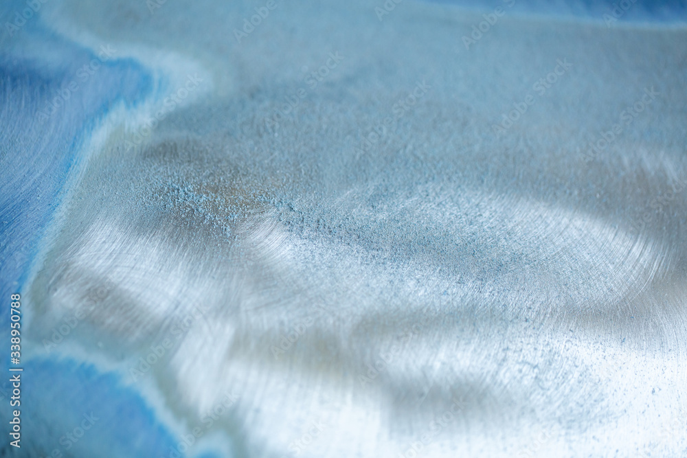 The car is ready for painting. Primer filler of the car body. Close-up ...