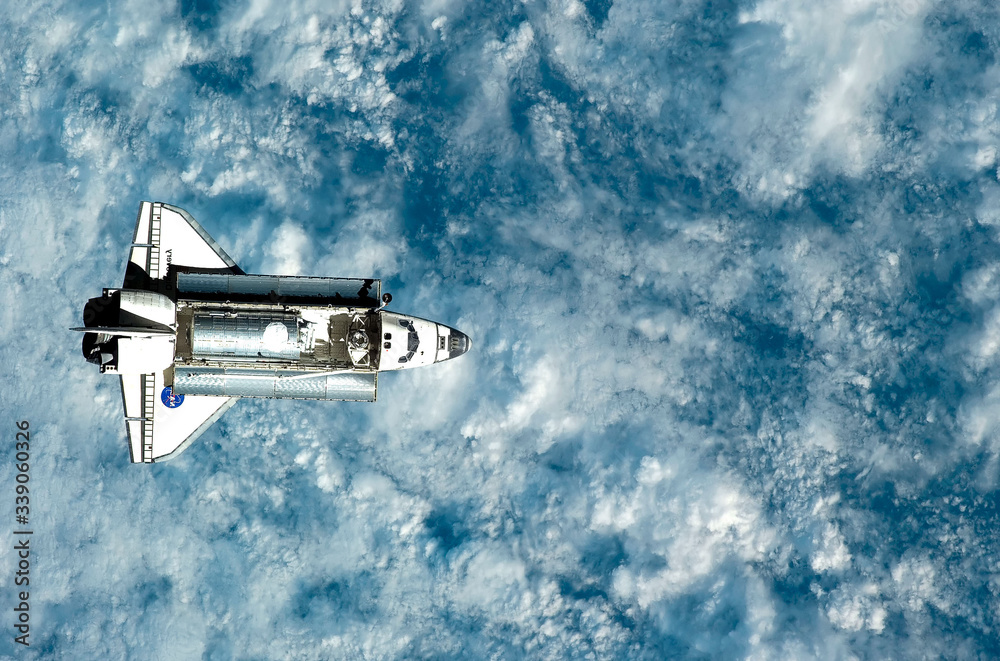 Flying Rocket Space Shuttle