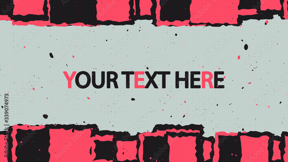 Underground abstract background with copy space. Shapes with jagged ...