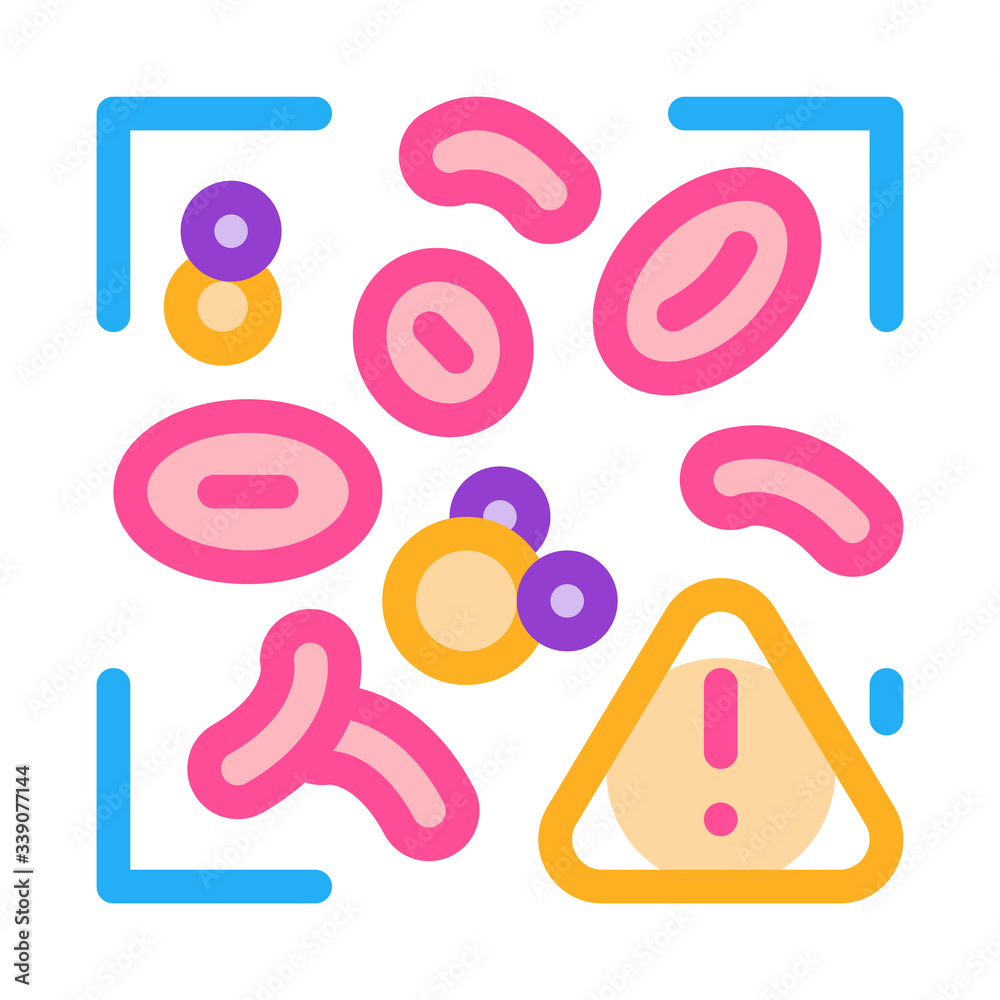 harmful substances in blood icon vector. harmful substances in blood ...