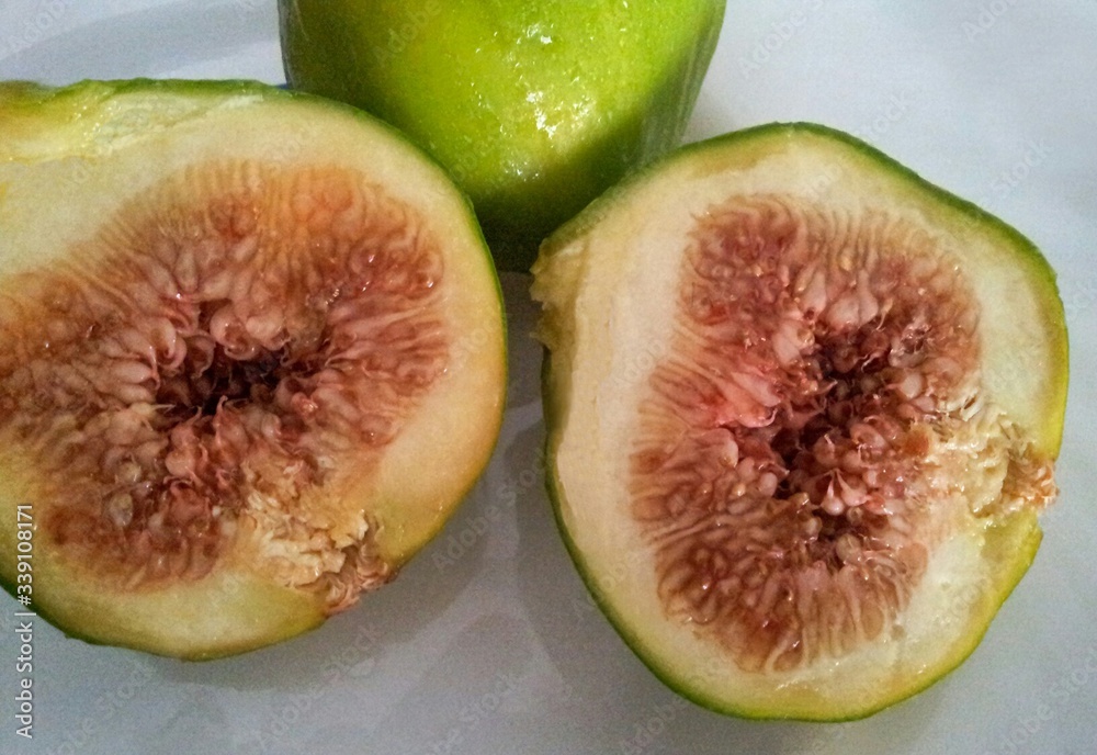 Cross Section Of Fig Stock Photo | Adobe Stock