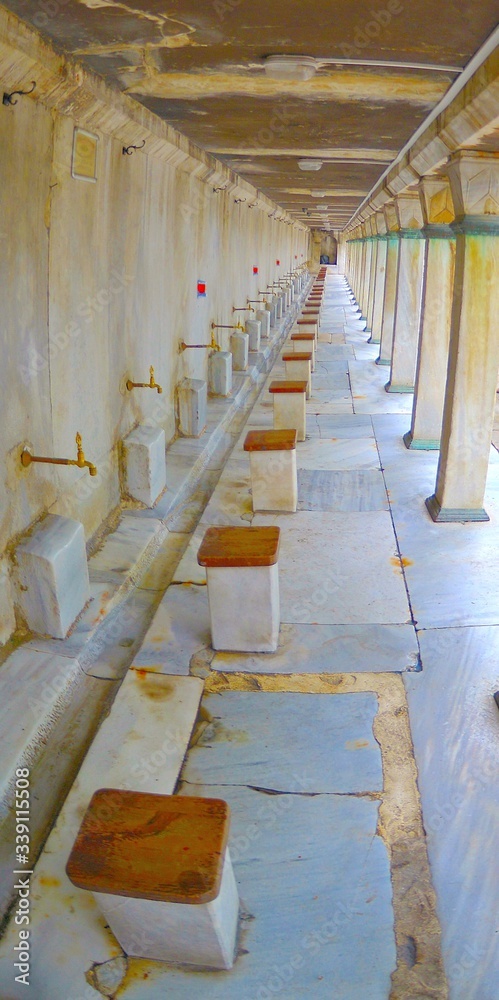 Empty Ablution Area In Mosque Stock Photo | Adobe Stock