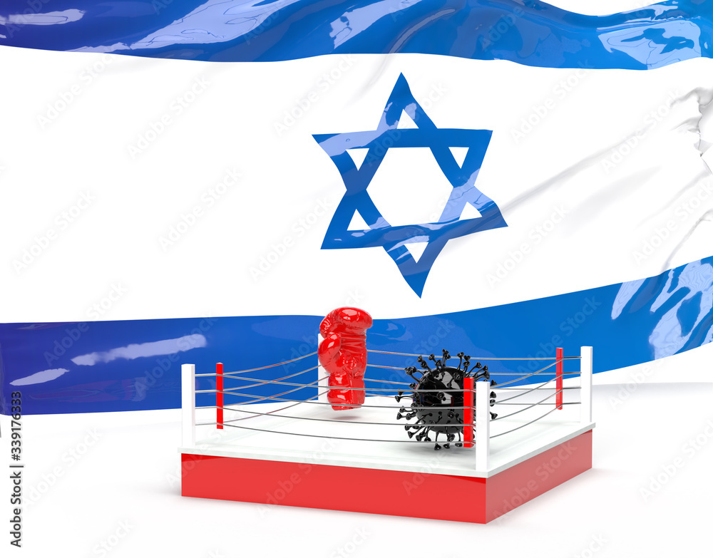 3d Boxing glove and 3d coronavirus covid19 are getting ready to fight ...