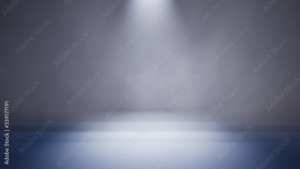Stage white smoke spotlight background. 3D illustration Stock ...