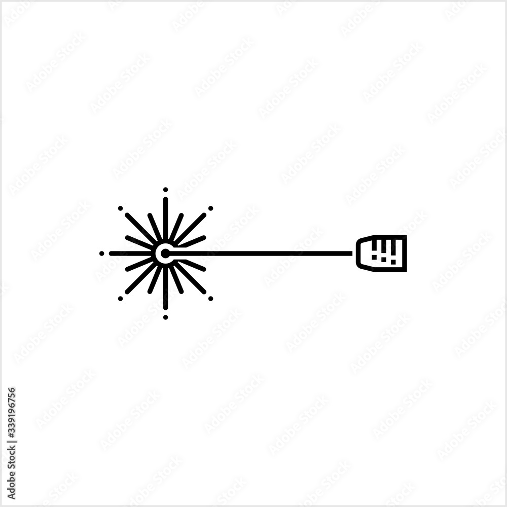 Laser Icon, Laser Beam Icon, Laser Ray Icon Stock Vector | Adobe Stock