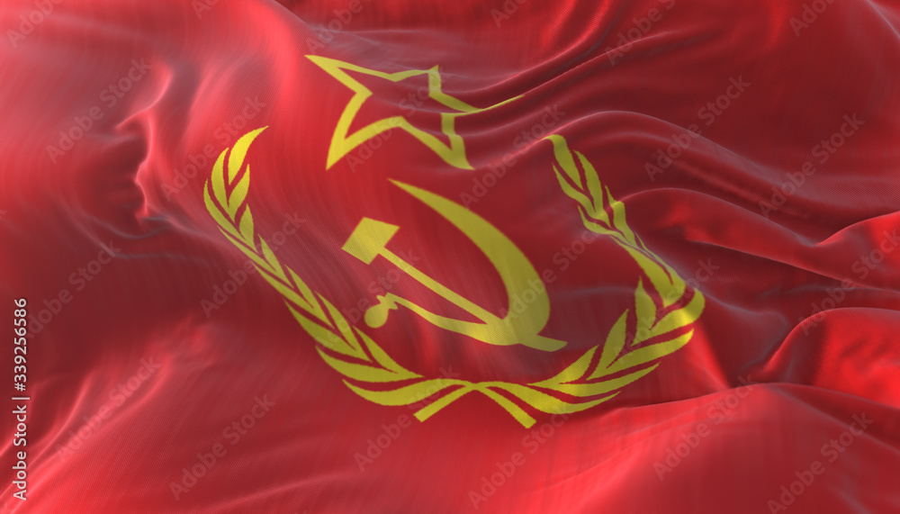 Soviet Union Flag Waving