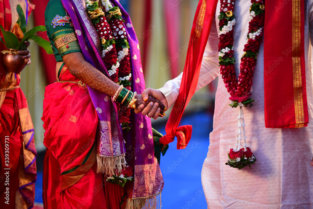 Marathi Wedding Pheere vidhi Stock Photo | Adobe Stock