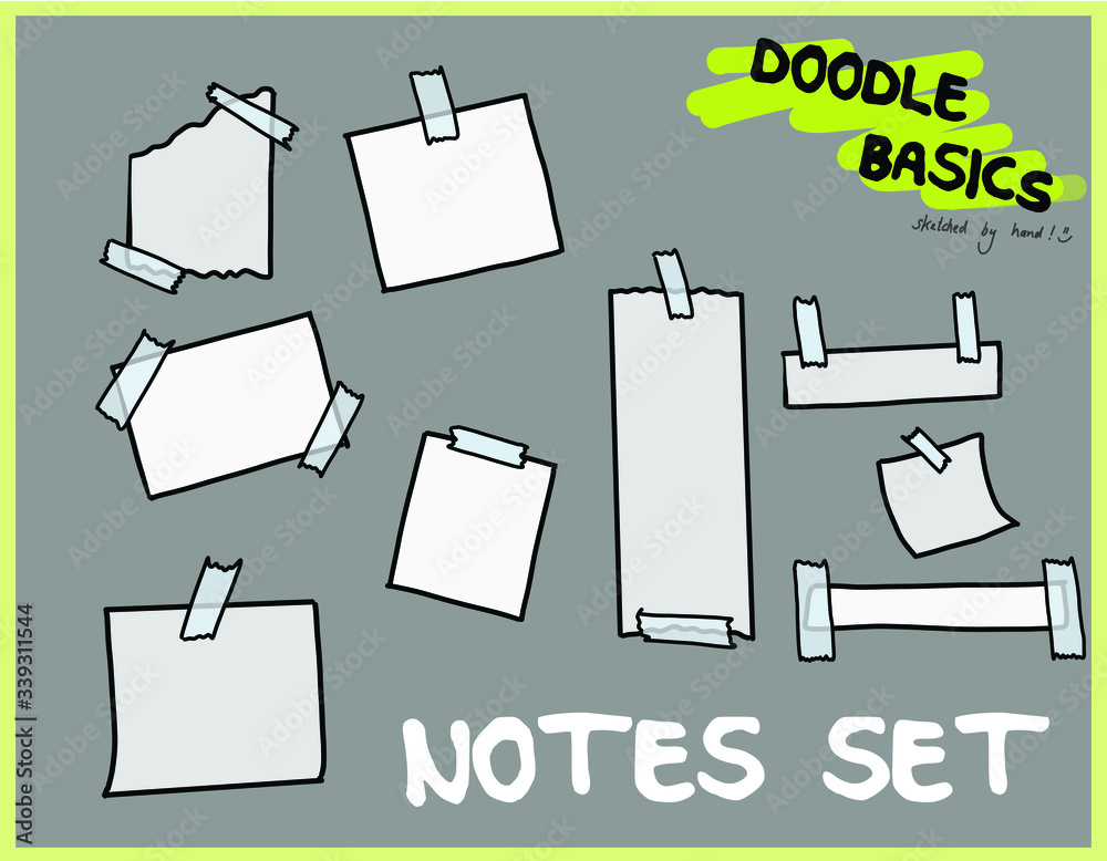 Doodle Sketchnote Template for Workshops, Seminar, Flipchart and ...