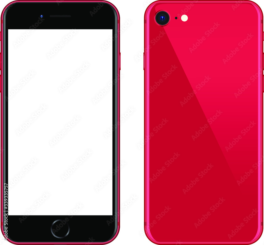 Anapa, Russian Federation - April, 15, 2020: New Red Iphone SE, Front ...