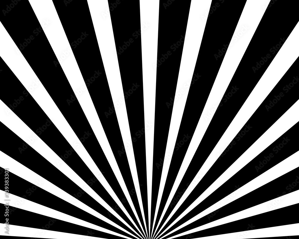 Black And White Radial Designs