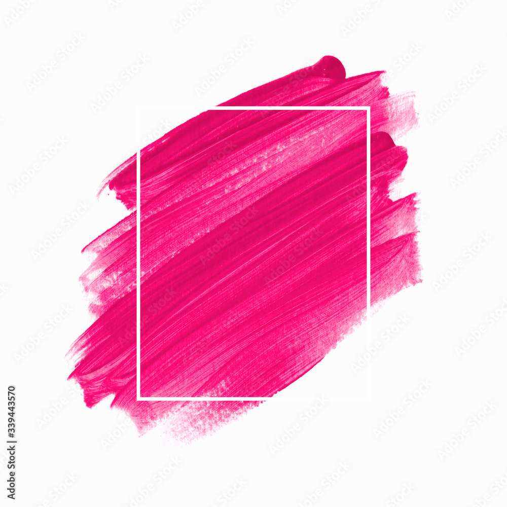 Beautiful pink brush paint stroke background vector. Perfect design for ...
