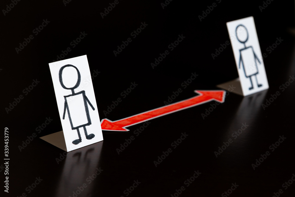 Social distancing, keep distance in public places to protect COVID19 ...