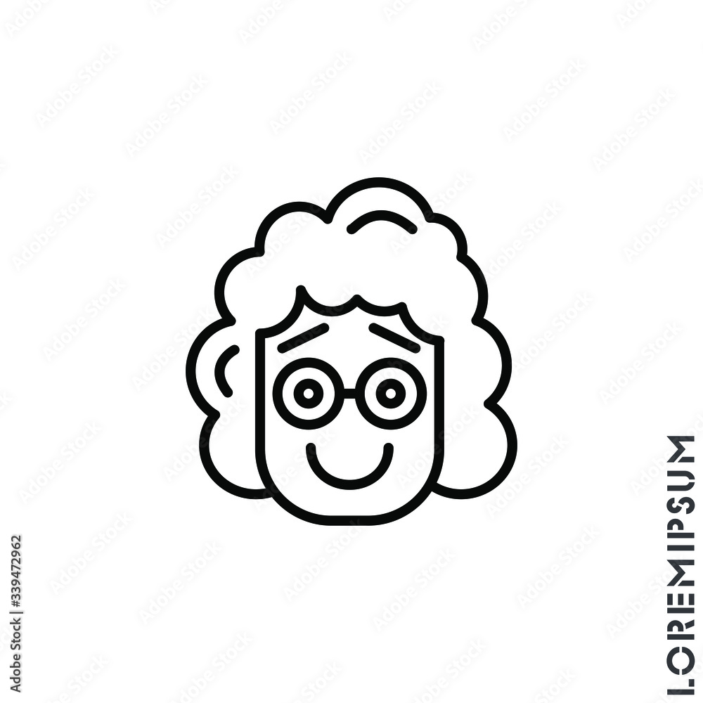 Laughing, emoticon girl, woman icon.Fun,face vector. Humor, smile ...