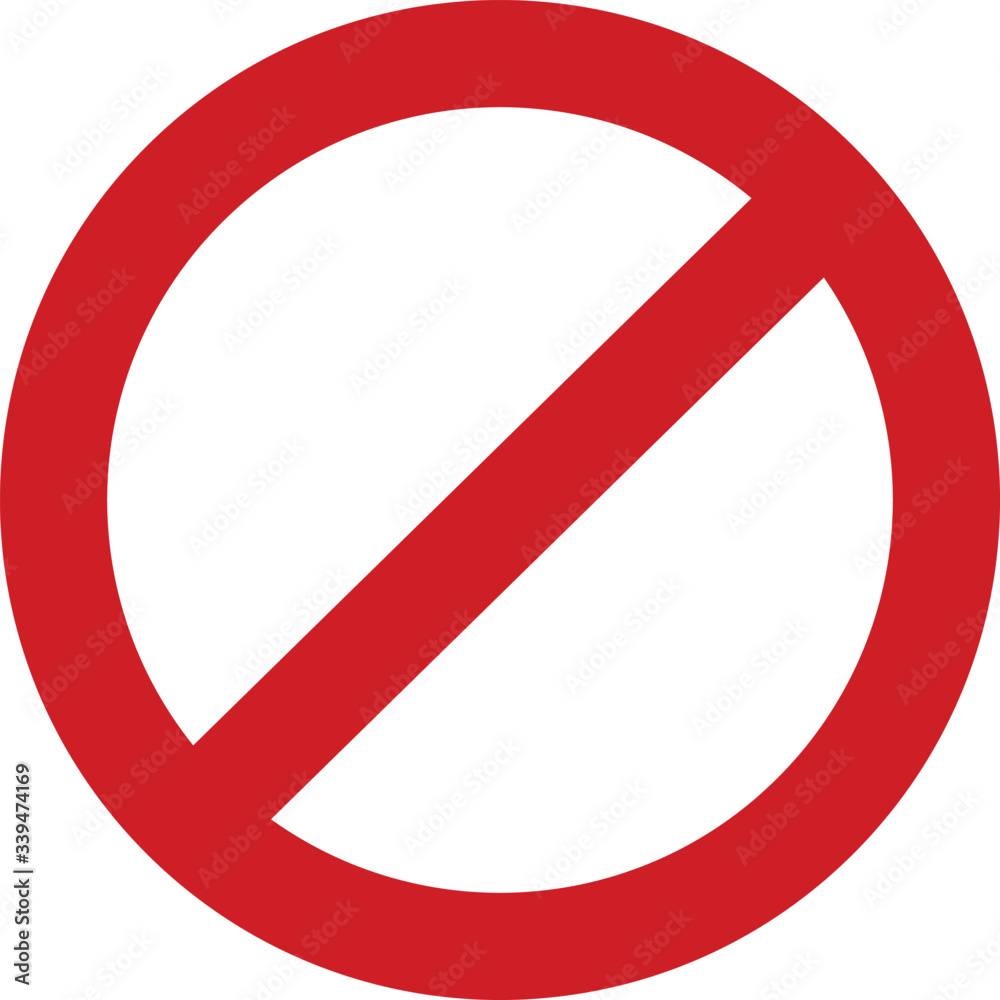 Stop do not no entry sign and symbol vector de Stock | Adobe Stock