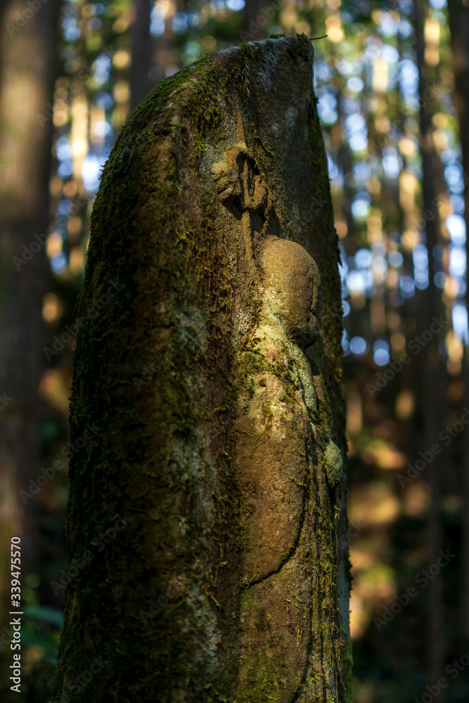 A shrine on the way from Koguchi, the most difficult section on the ...