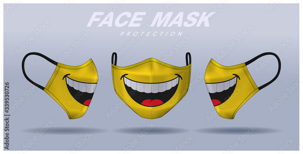 Laughter Masks Template