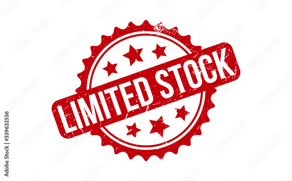 Limited Stock Rubber Stamp. Red Limited Stock Rubber Grunge Stamp Seal ...