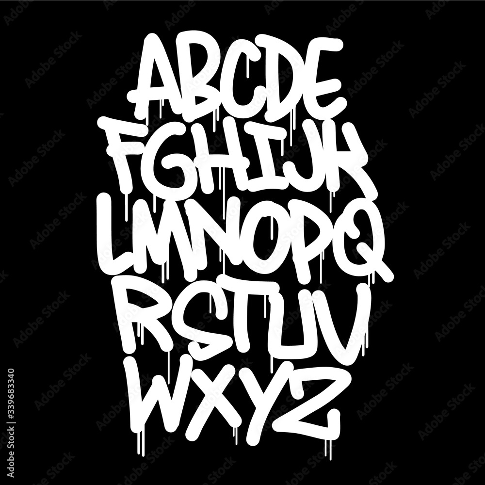 graffiti art letter type calligraphy word street styleink spray paint ...