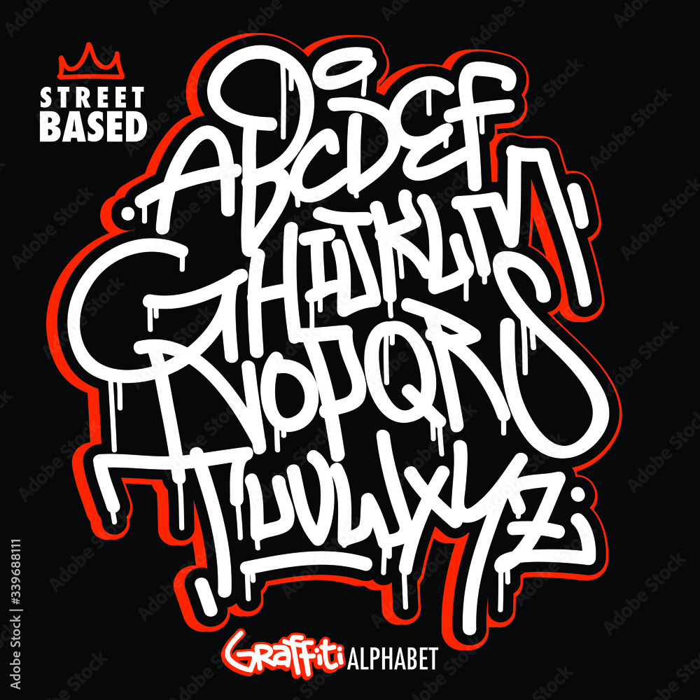 graffiti art letter type calligraphy word street styleink spray paint ...