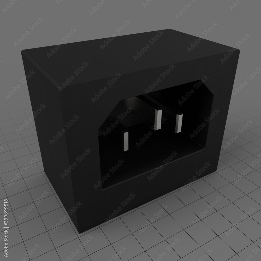 Power Input Socket Stock 3d Asset Adobe Stock