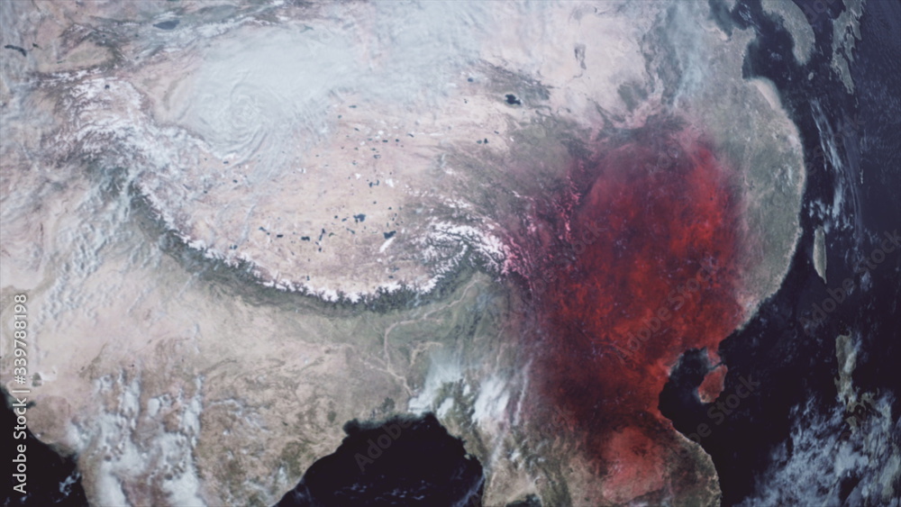 World map of spreading coronavirus COVID 19 pandemic with country ...