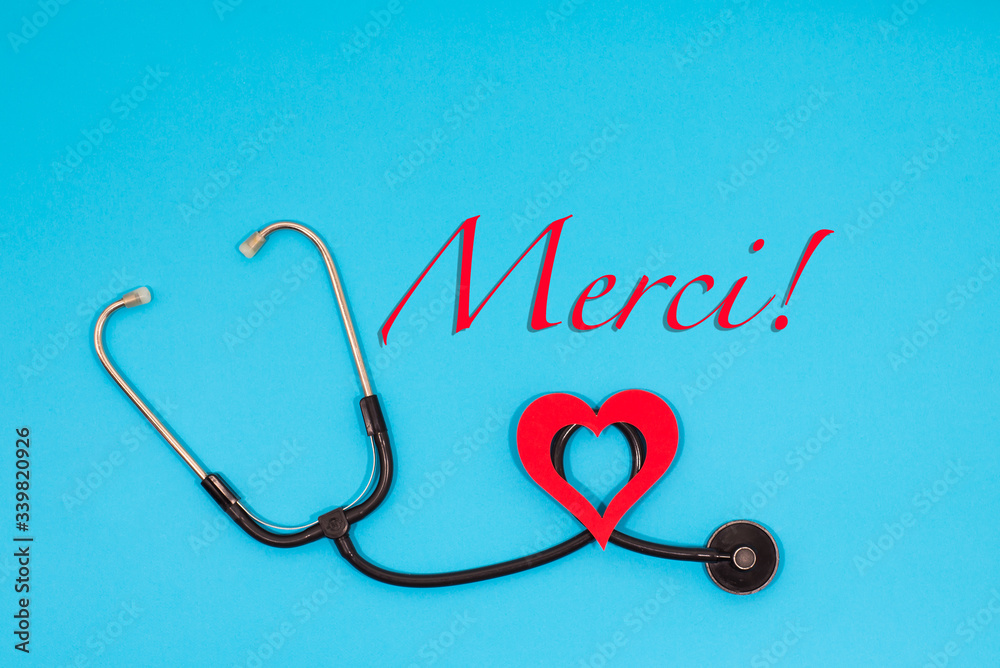 Thanks message merci postcard background in different languages for nhs ...