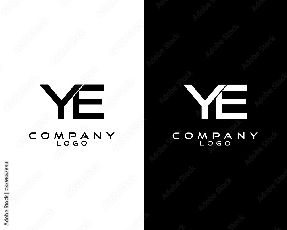 YE, EY modern letter logo design template vector . vector logo for ...